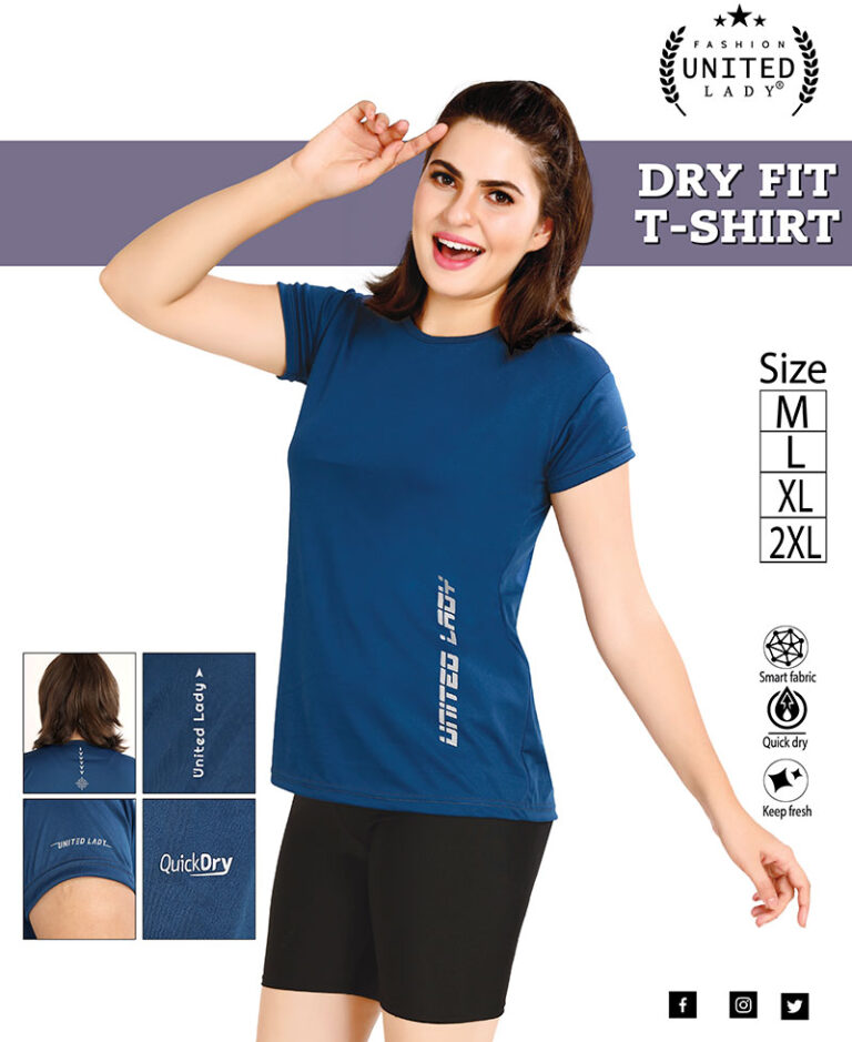 Dry Fit Single Color Dark Blue - United Lady