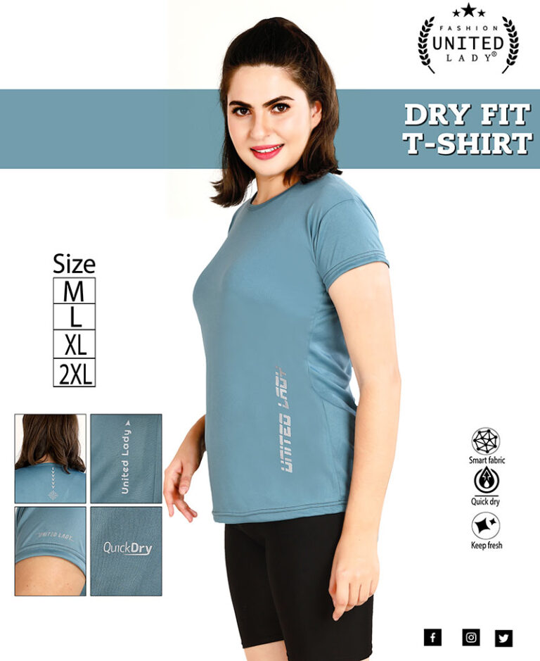 Dry Fit Single Color Light Blue - United Lady